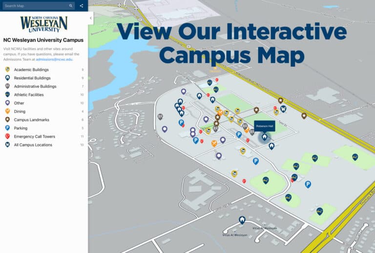 Campus Map & Tour | North Carolina Wesleyan University