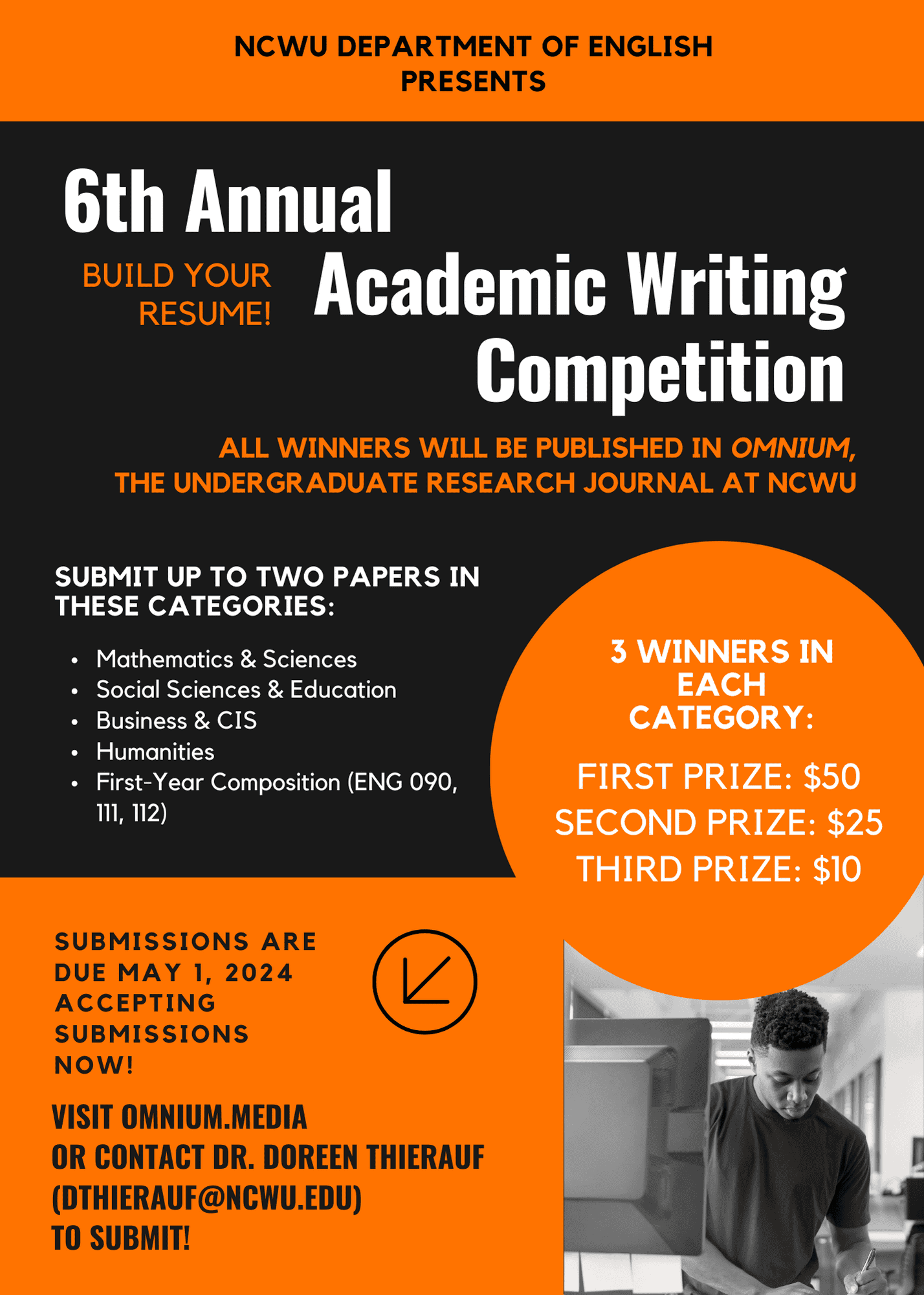 6th Annual Academic Writing Competition Accepting Nominations | North ...