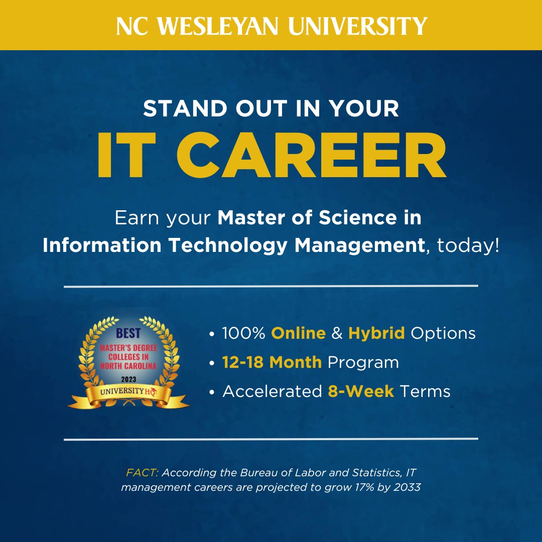 Master of Science in Information Technology Management | North Carolina ...