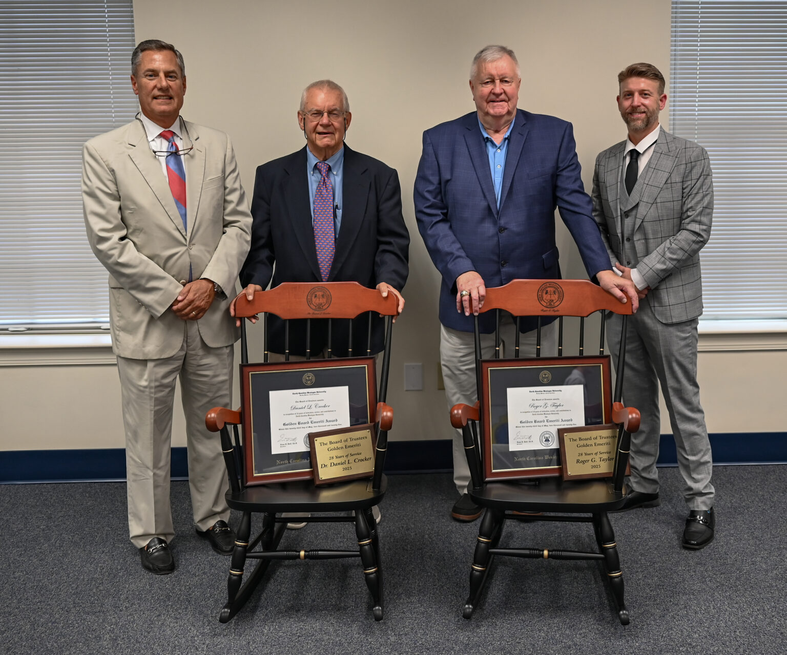 NCWU Honors Two Trustees with Golden Emeritus Award | North Carolina ...
