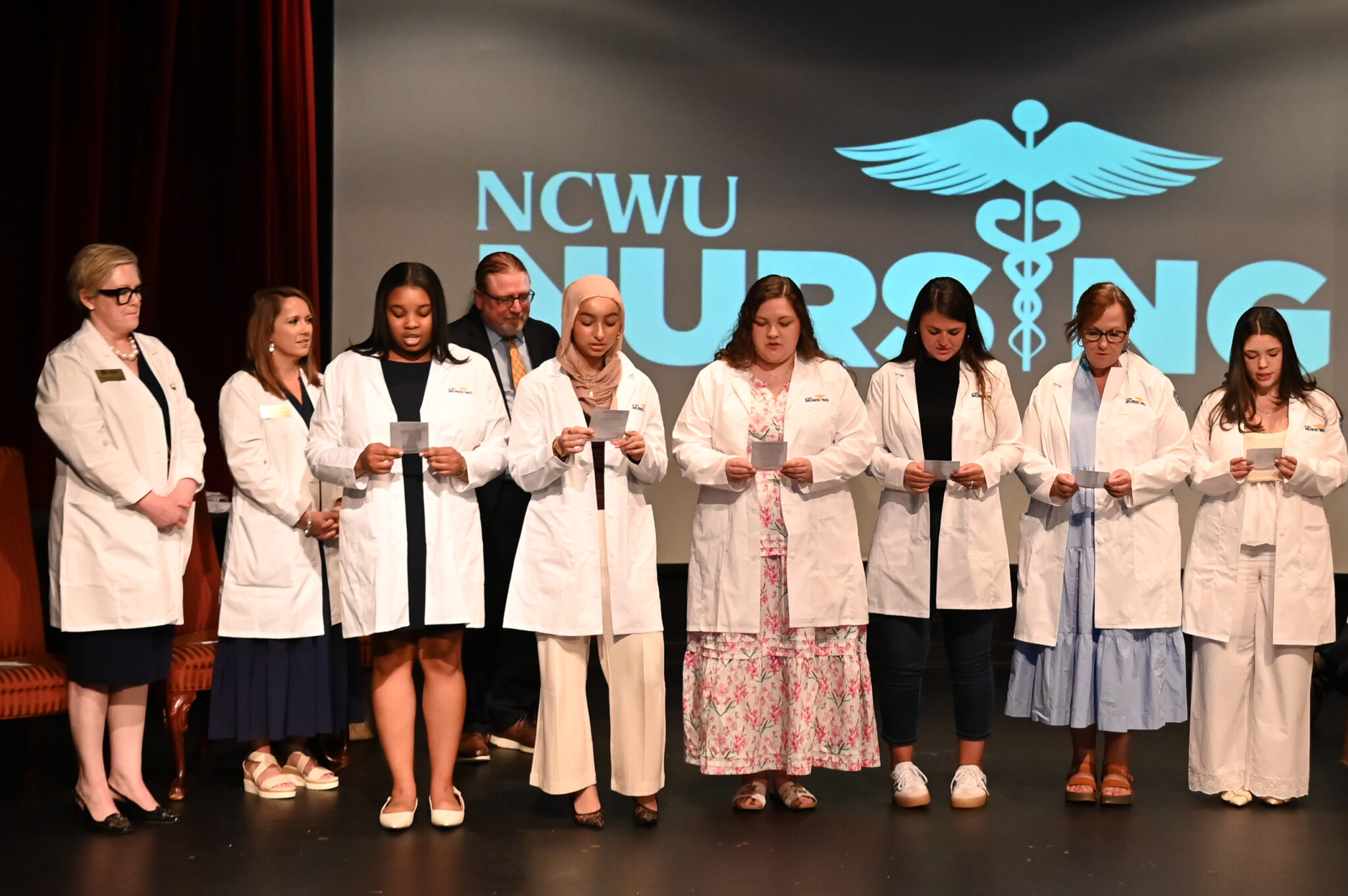 NCWU Holds First White Coat Ceremony for Nursing Students | NCWU
